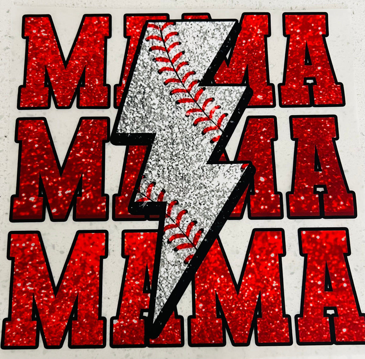 Baseball mom stacked – BOWS FOR BABES